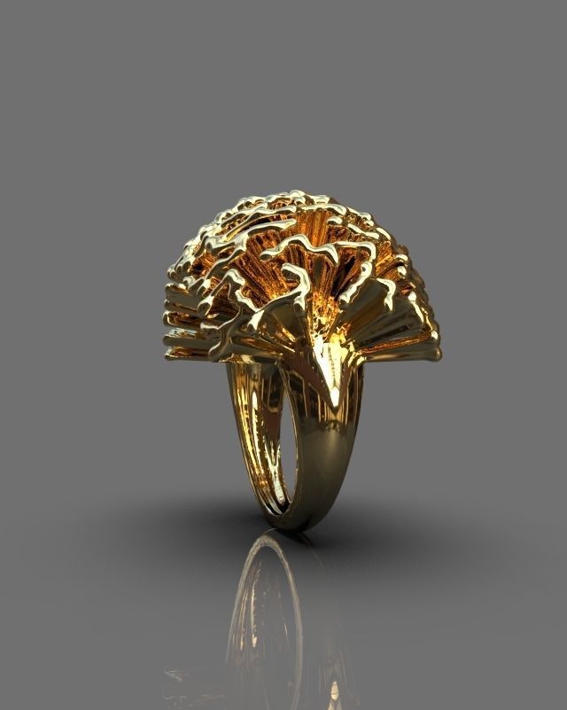 Stylized ring 3D model 3D printable | CGTrader
