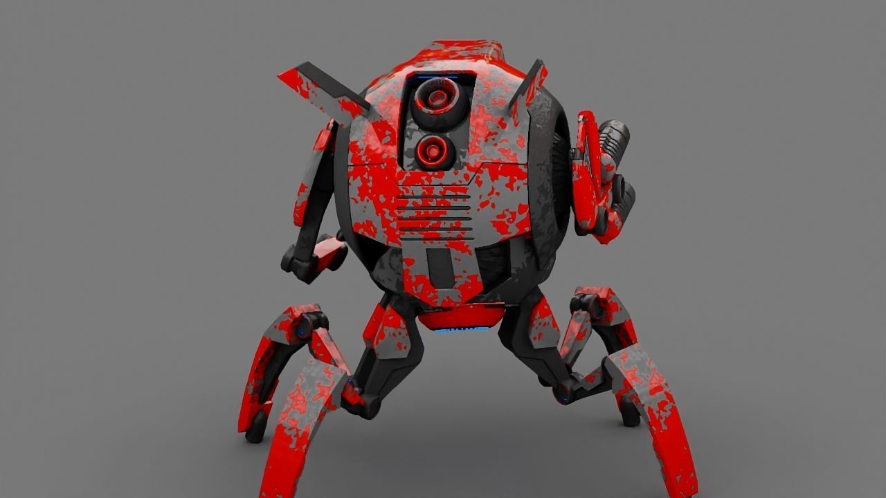 BUG DROID rigged character 3D model rigged | CGTrader