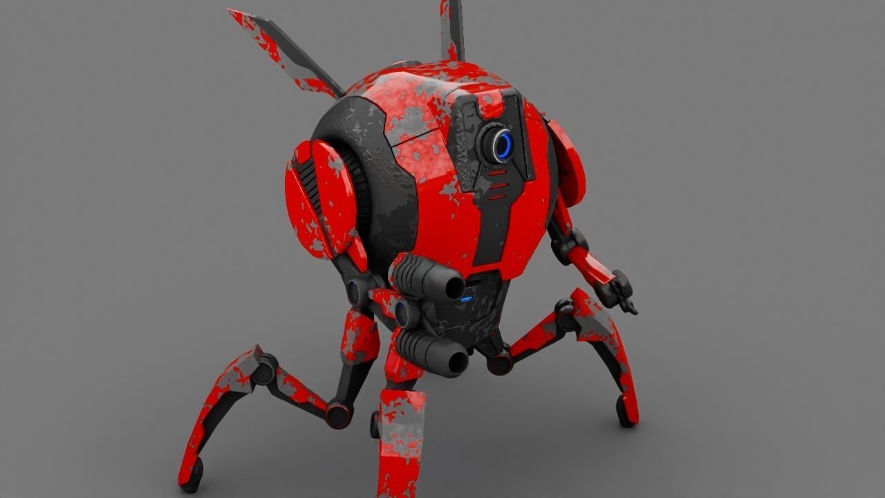 BUG DROID rigged character 3D model rigged | CGTrader