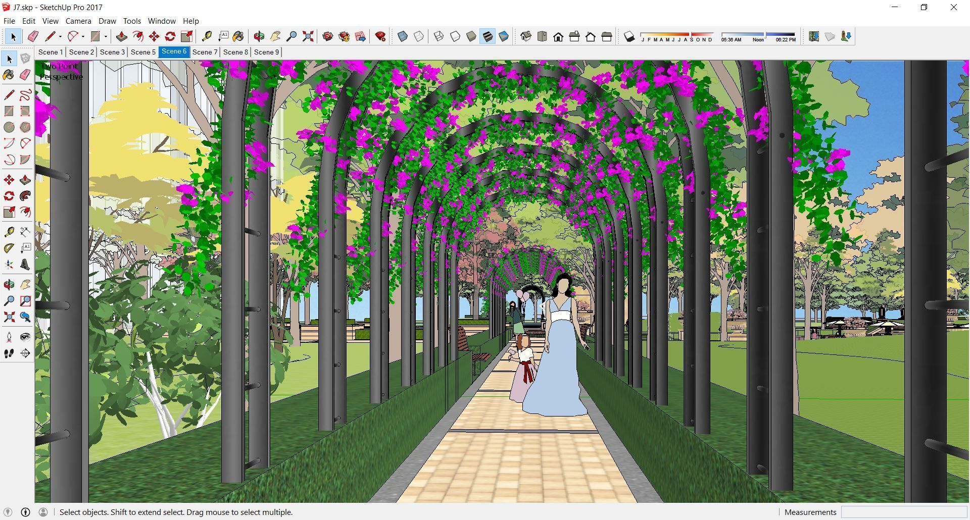 Sketchup Landscape Park J7 3D model | CGTrader