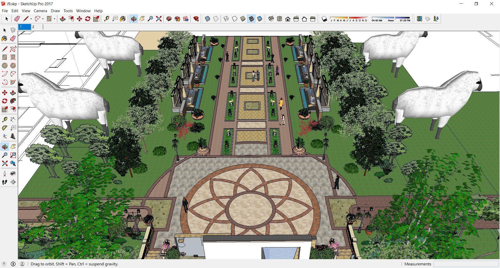 Sketchup Landscape Park J9 3D model | CGTrader
