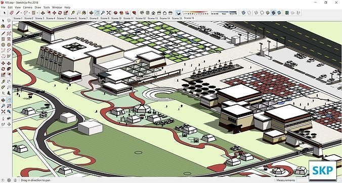 Sketchup Museum 105 3D model | CGTrader