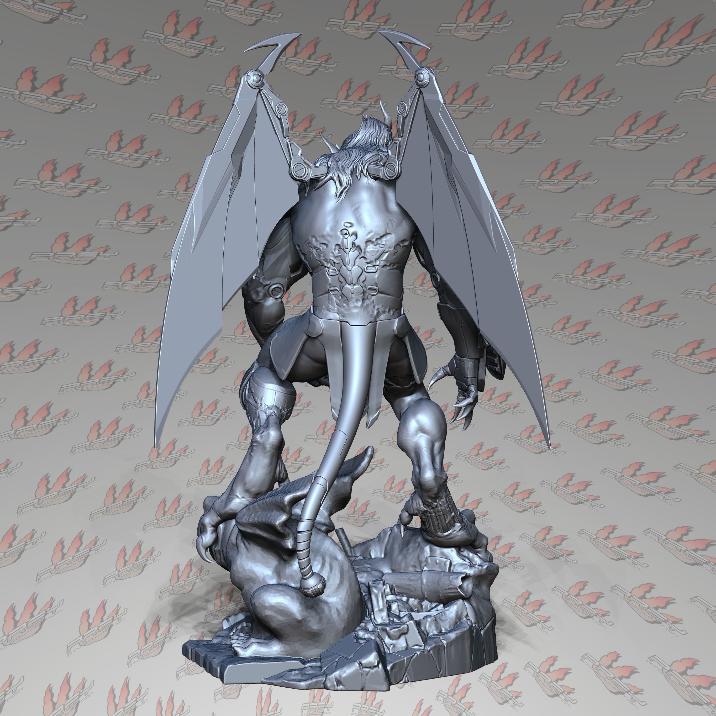 Gargoyle 12 1-57 Scale -32mm Scale- 3D model 3D printable | CGTrader