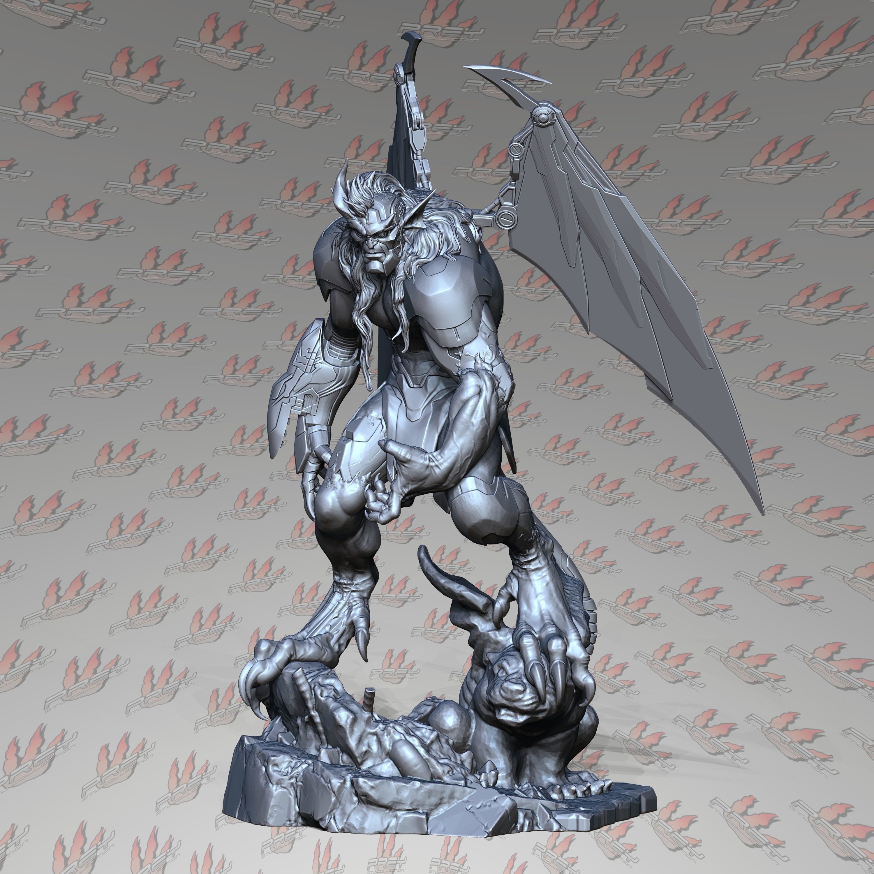 Gargoyle 12 1-57 Scale -32mm Scale- 3D model 3D printable | CGTrader