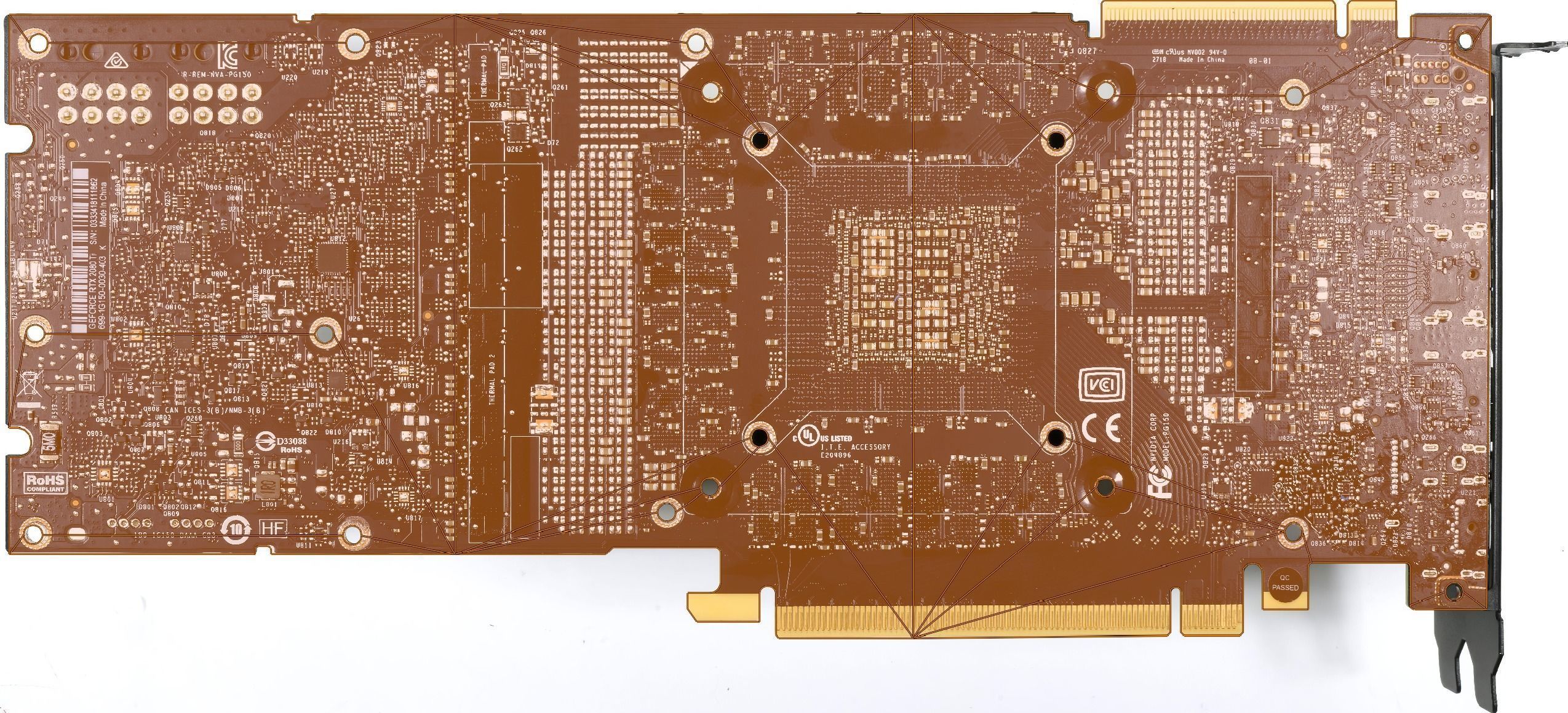 NVIDIA GeForce RTX 2080 graphics card GPU - no heatsink 3D model | CGTrader