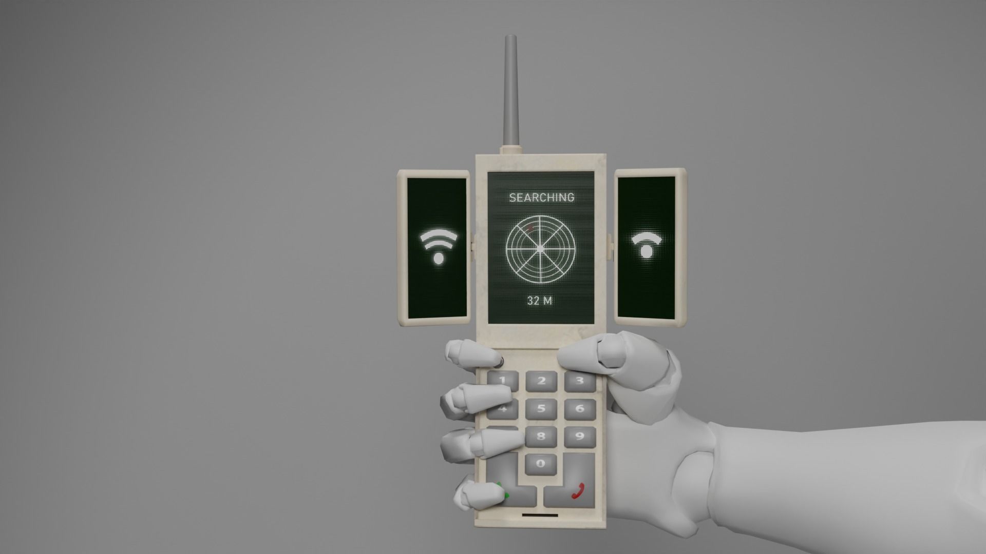 3D model Retro Sci-Fi Phone VR / AR / low-poly | CGTrader