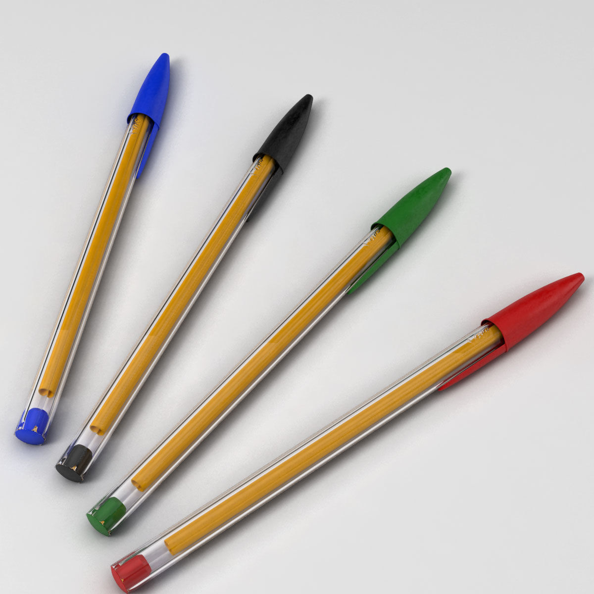 Classic Bic Pen 3D model | CGTrader