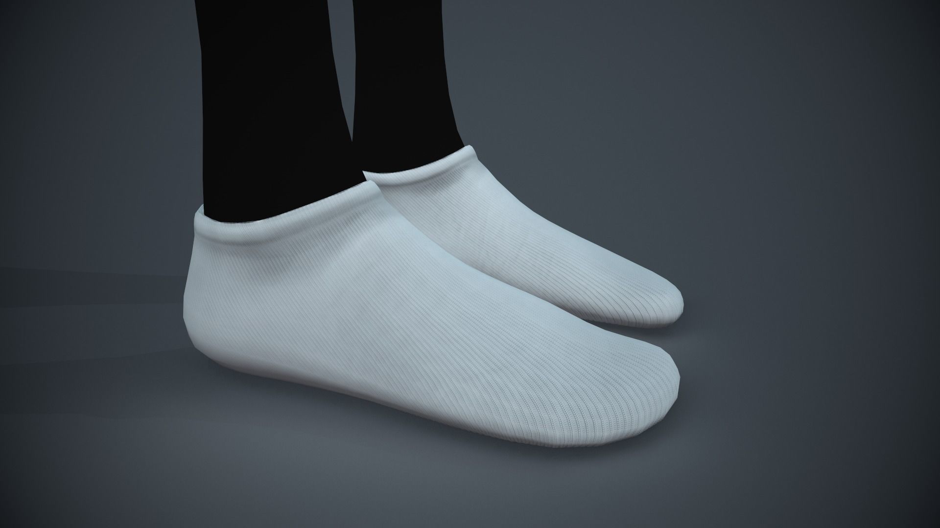 3D model White Socks Style 2 VR / AR / low-poly | CGTrader