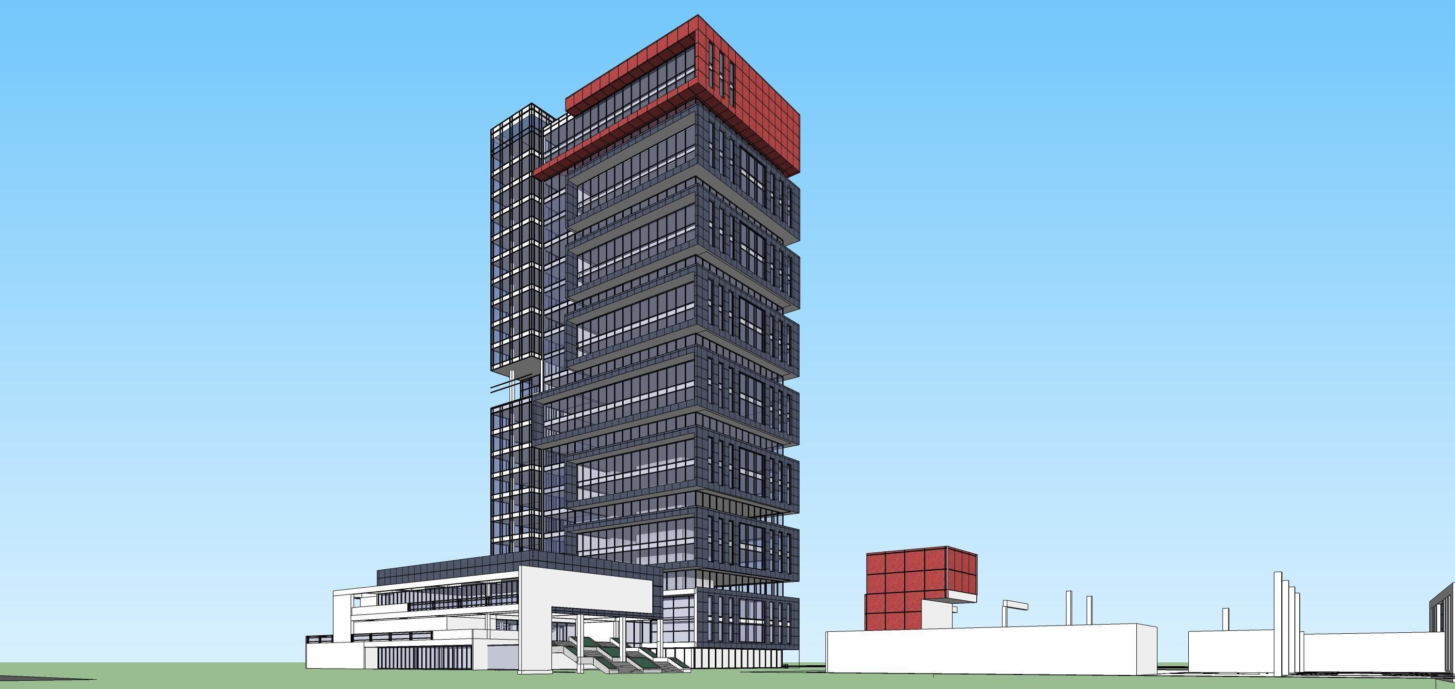 Sketchup Office building T4 3D model | CGTrader