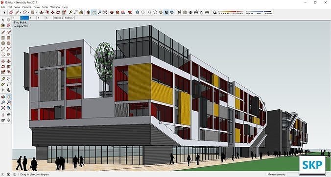 Sketchup Office building 125 3D model | CGTrader