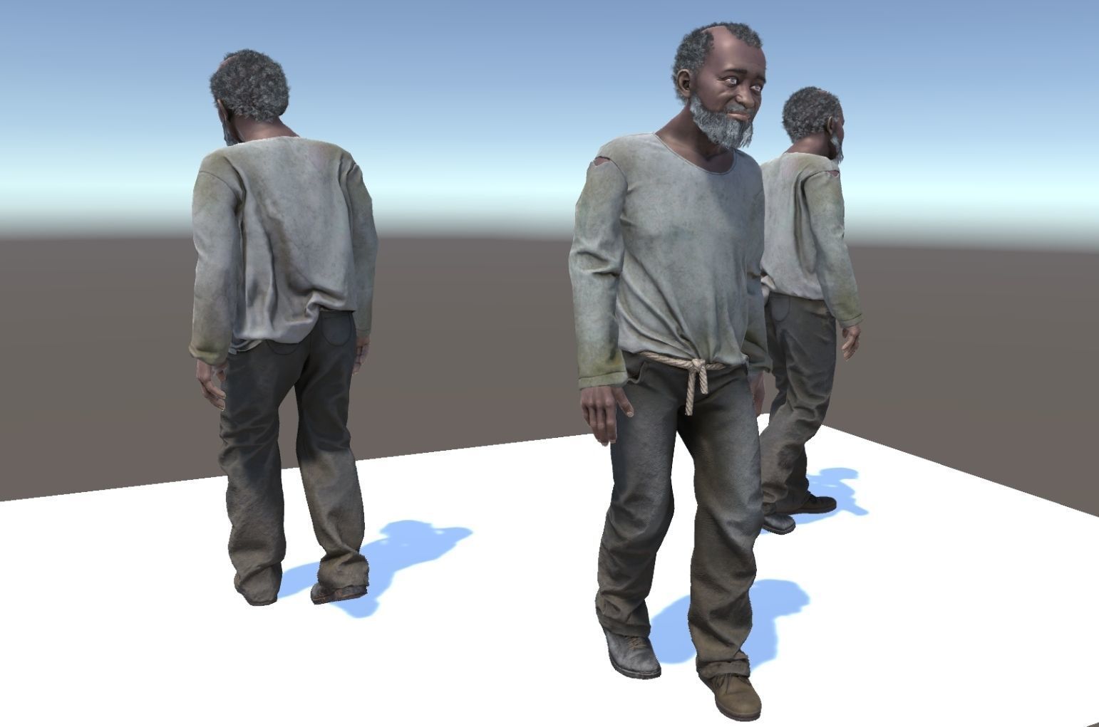 3D model Homeless person Steeve VR / AR / low-poly | CGTrader