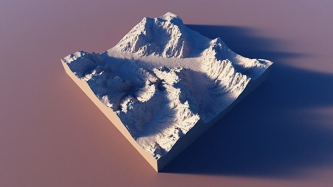 Desert Canyon Terrain Model A 3D model | CGTrader