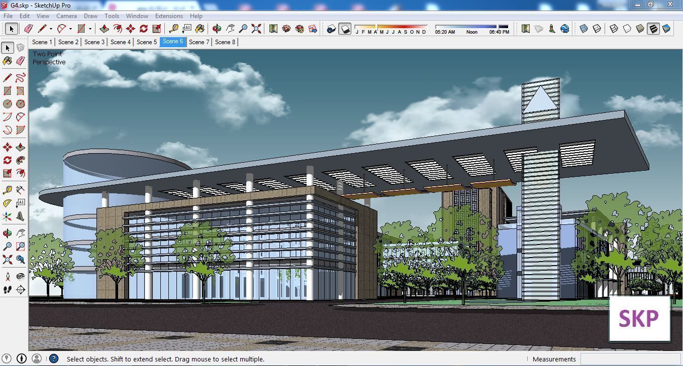 Sketchup Office building G4 3D model | CGTrader