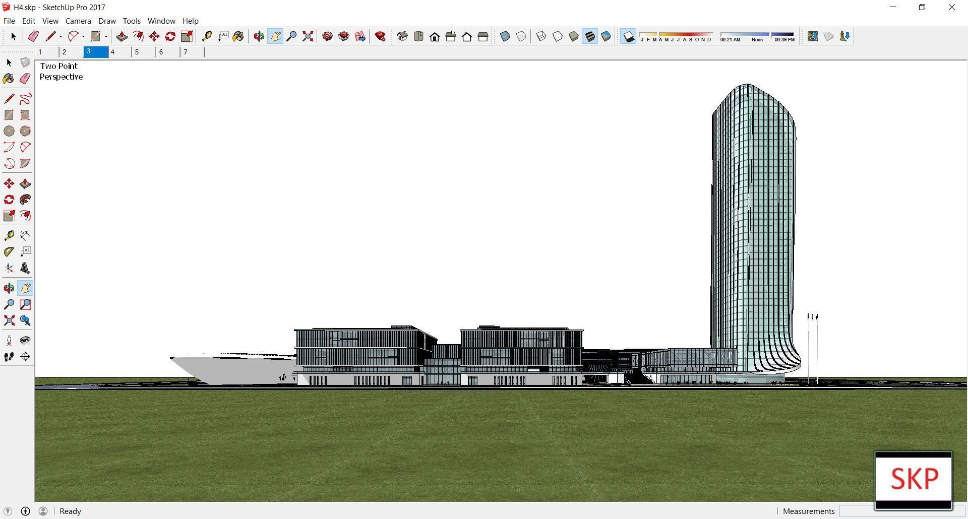 Sketchup Office building H4 3D model | CGTrader