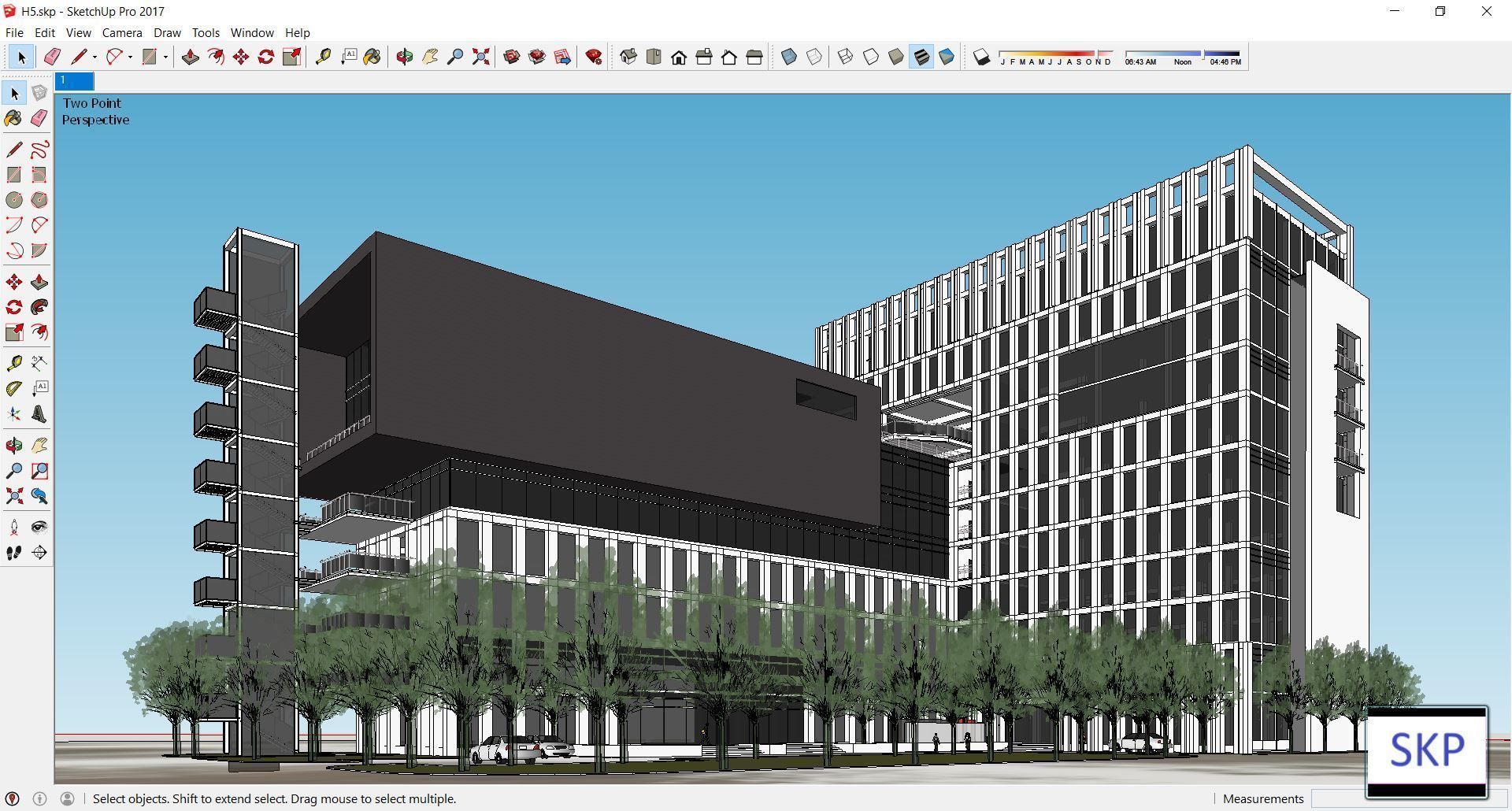 Sketchup Office building H5 3D model | CGTrader