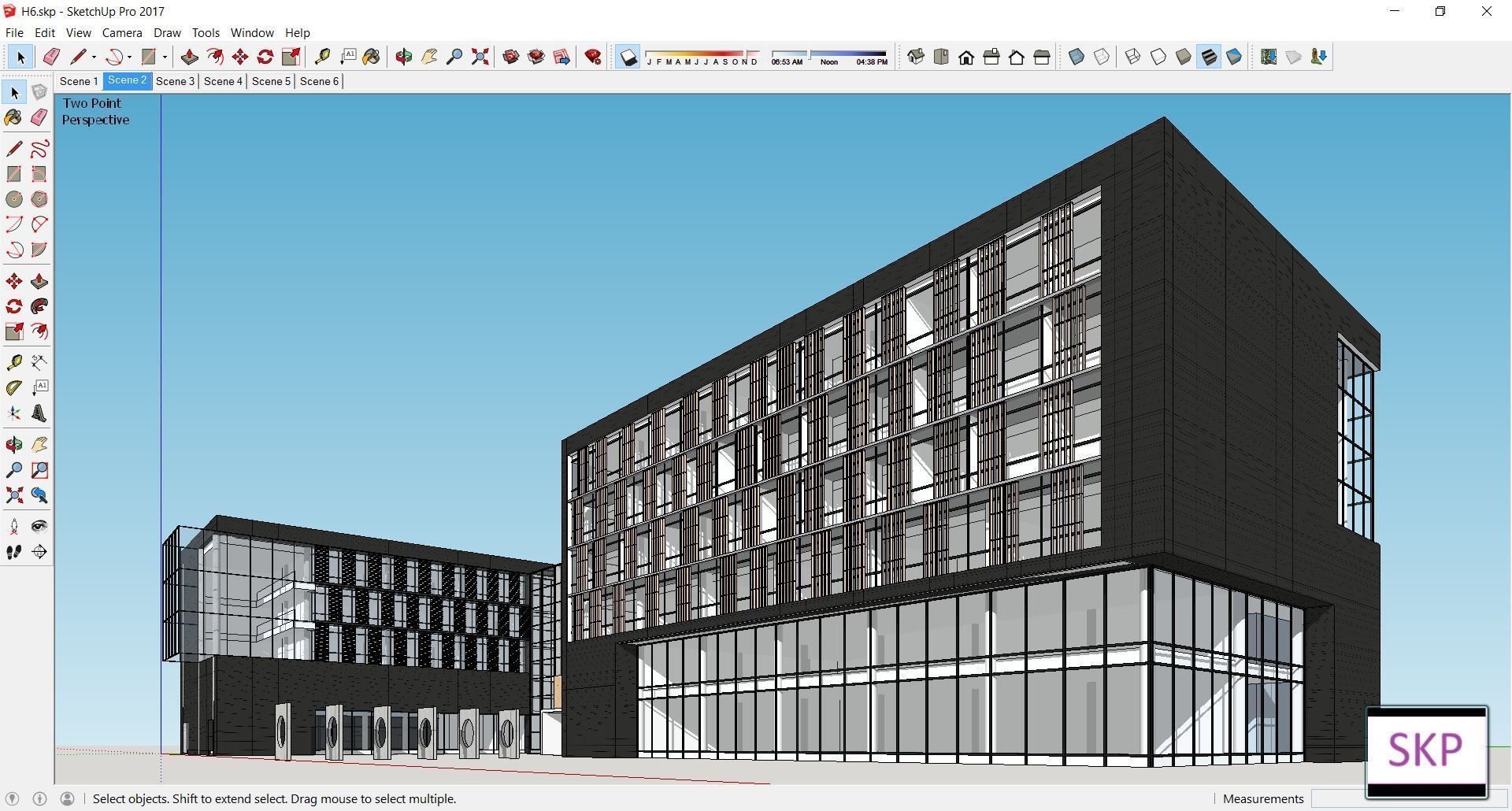 Sketchup Office building H6 3D model | CGTrader