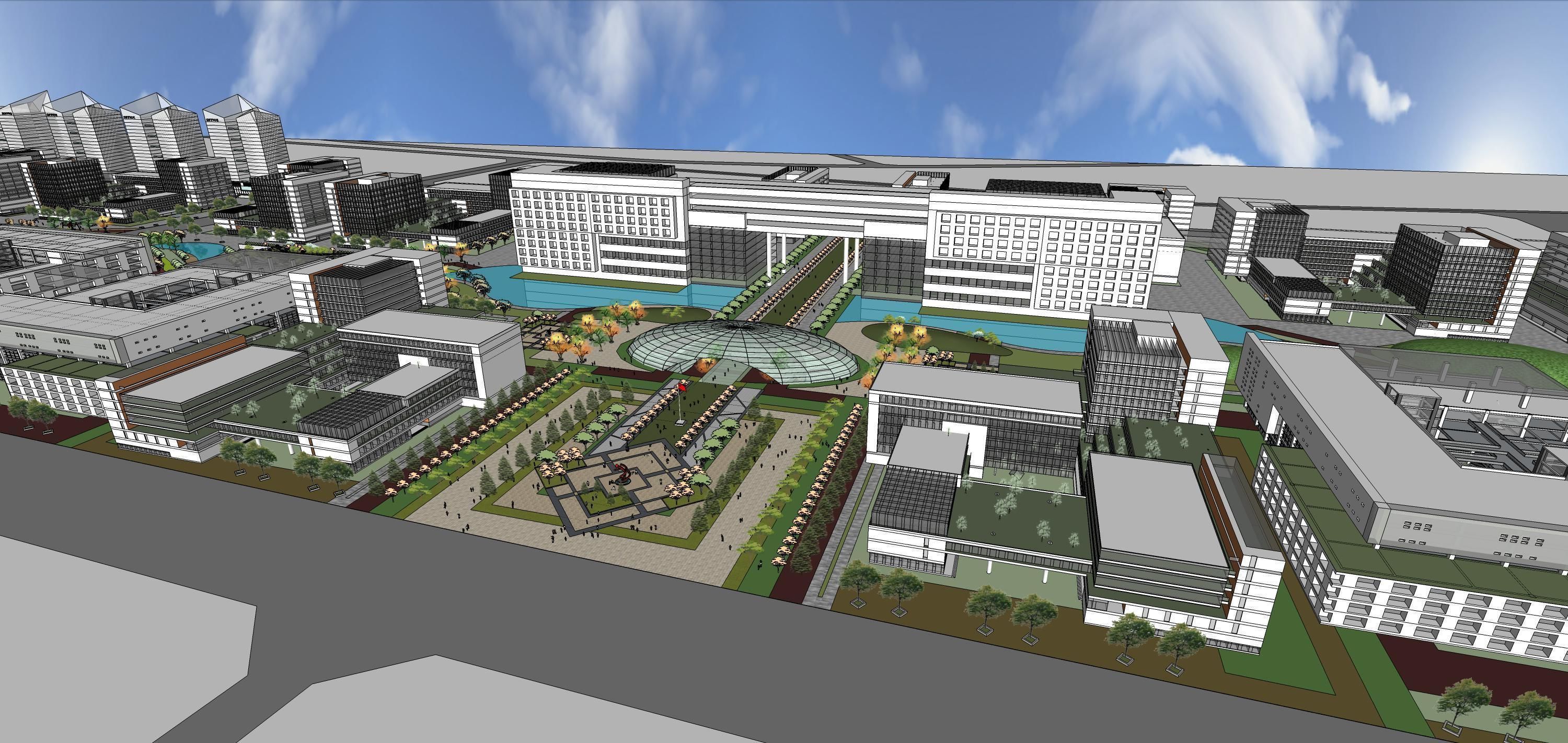 Sketchup Office building Q5 3D model | CGTrader