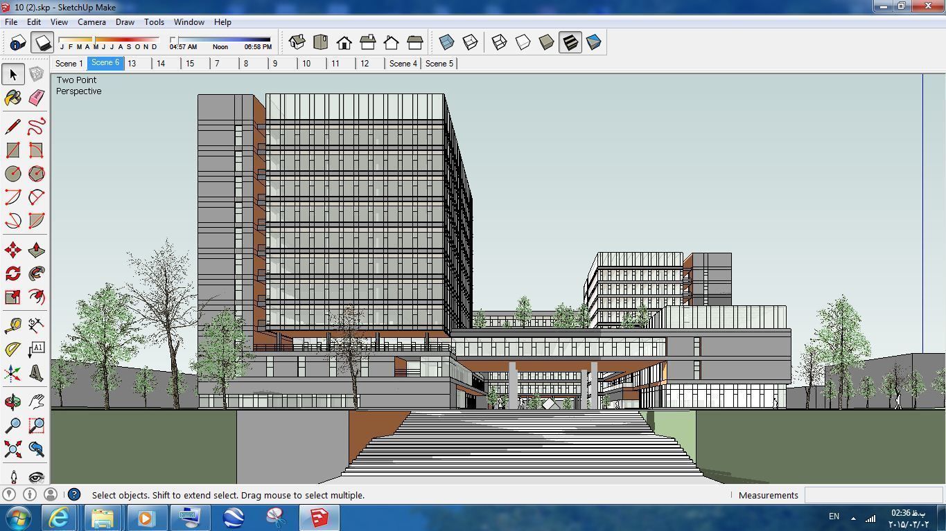 Sketchup Office building OFF2 free 3D model | CGTrader