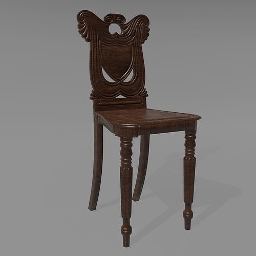 Regency Hall Chair 3D model | CGTrader