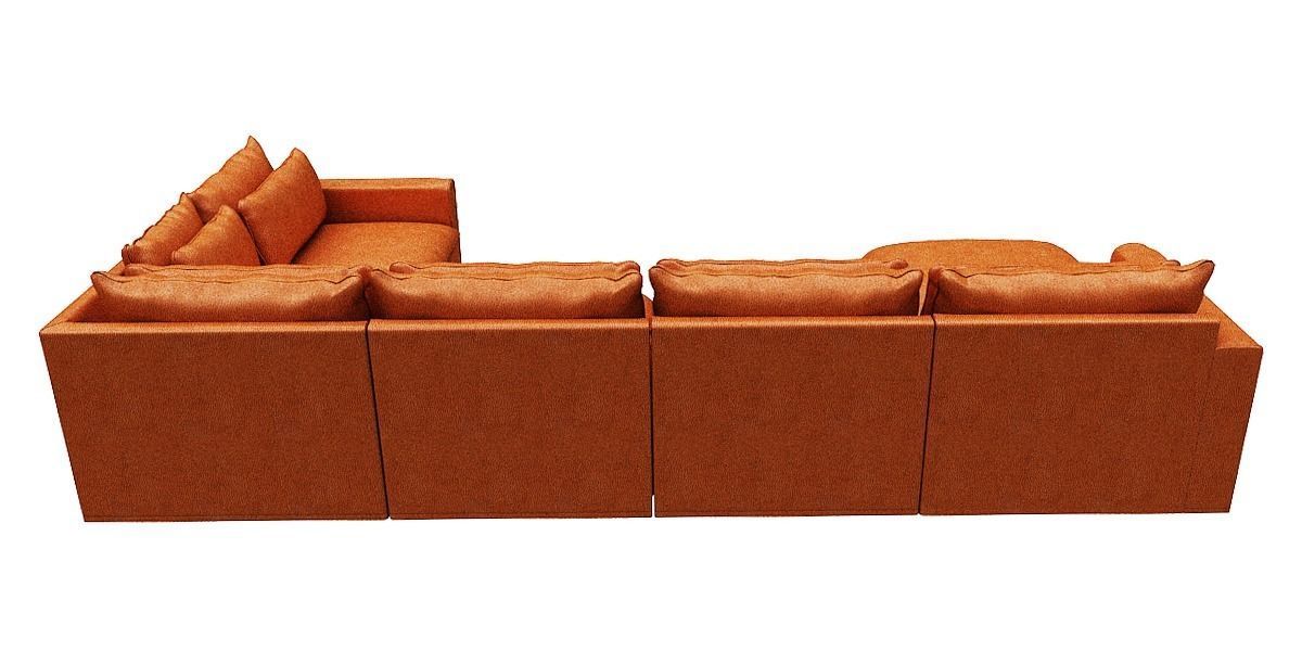 3D model L type Sofa with Left side chaise lounge VR / AR / low-poly ...