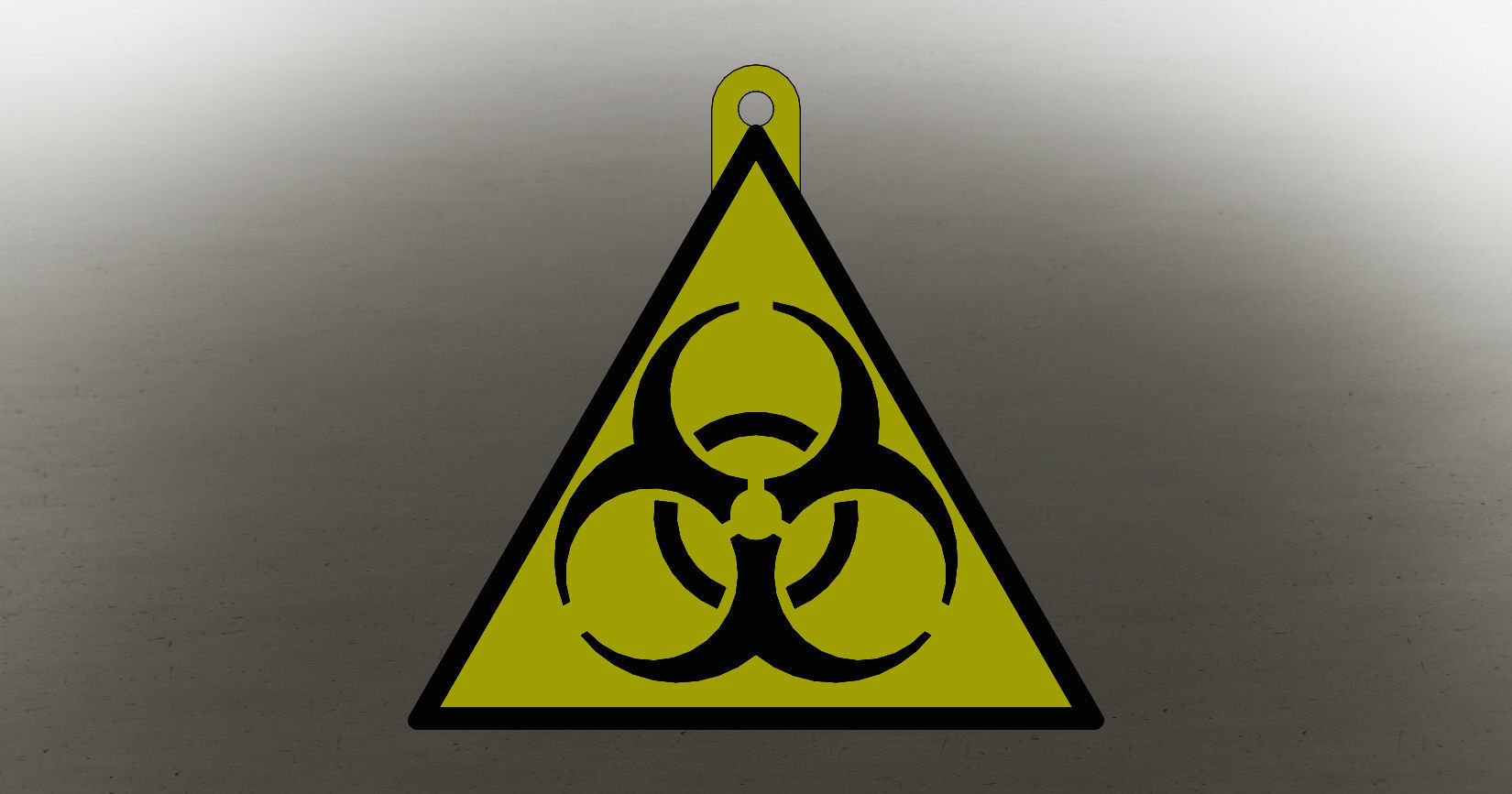 Biohazard sign 3D model 3D printable | CGTrader