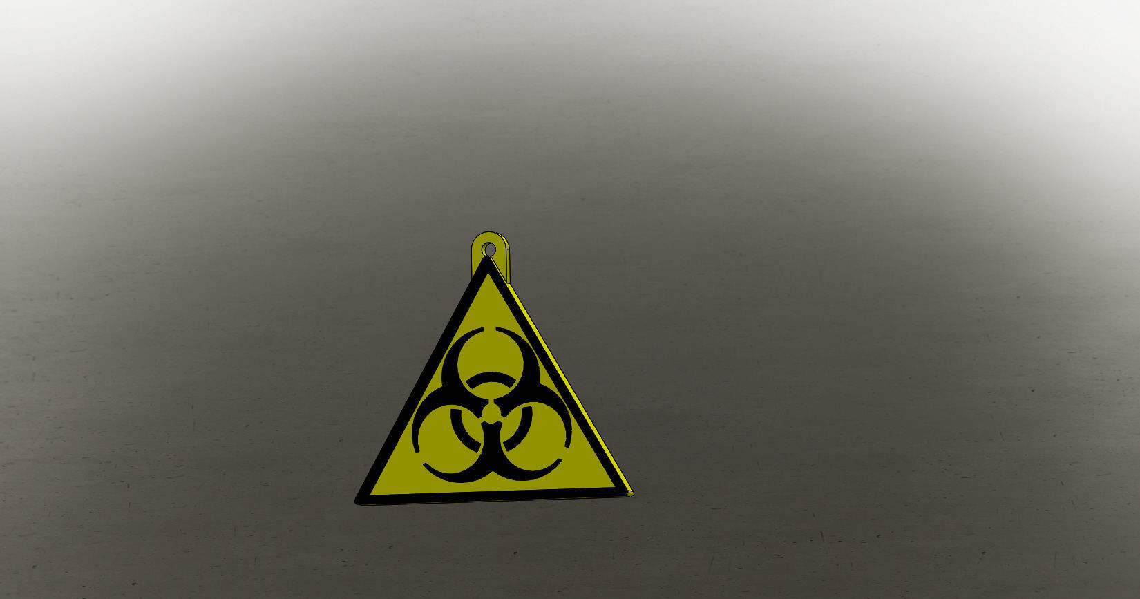 Biohazard sign 3D model 3D printable | CGTrader