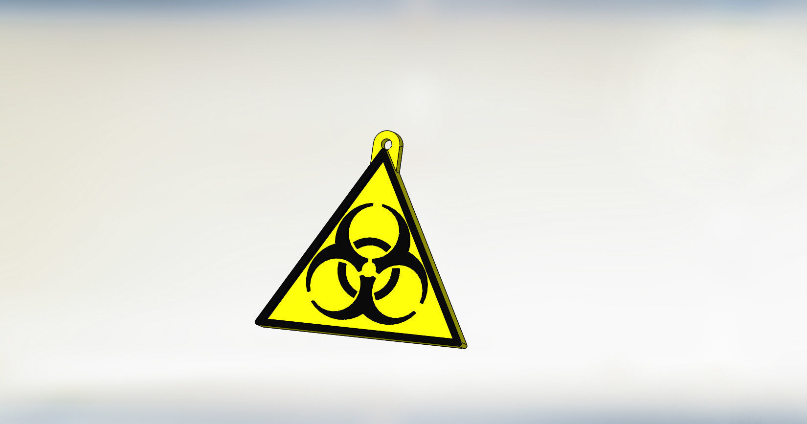 Biohazard sign 3D model 3D printable | CGTrader