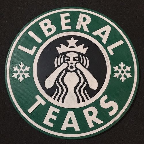 Liberal Tears Coaster 3D model 3D printable | CGTrader