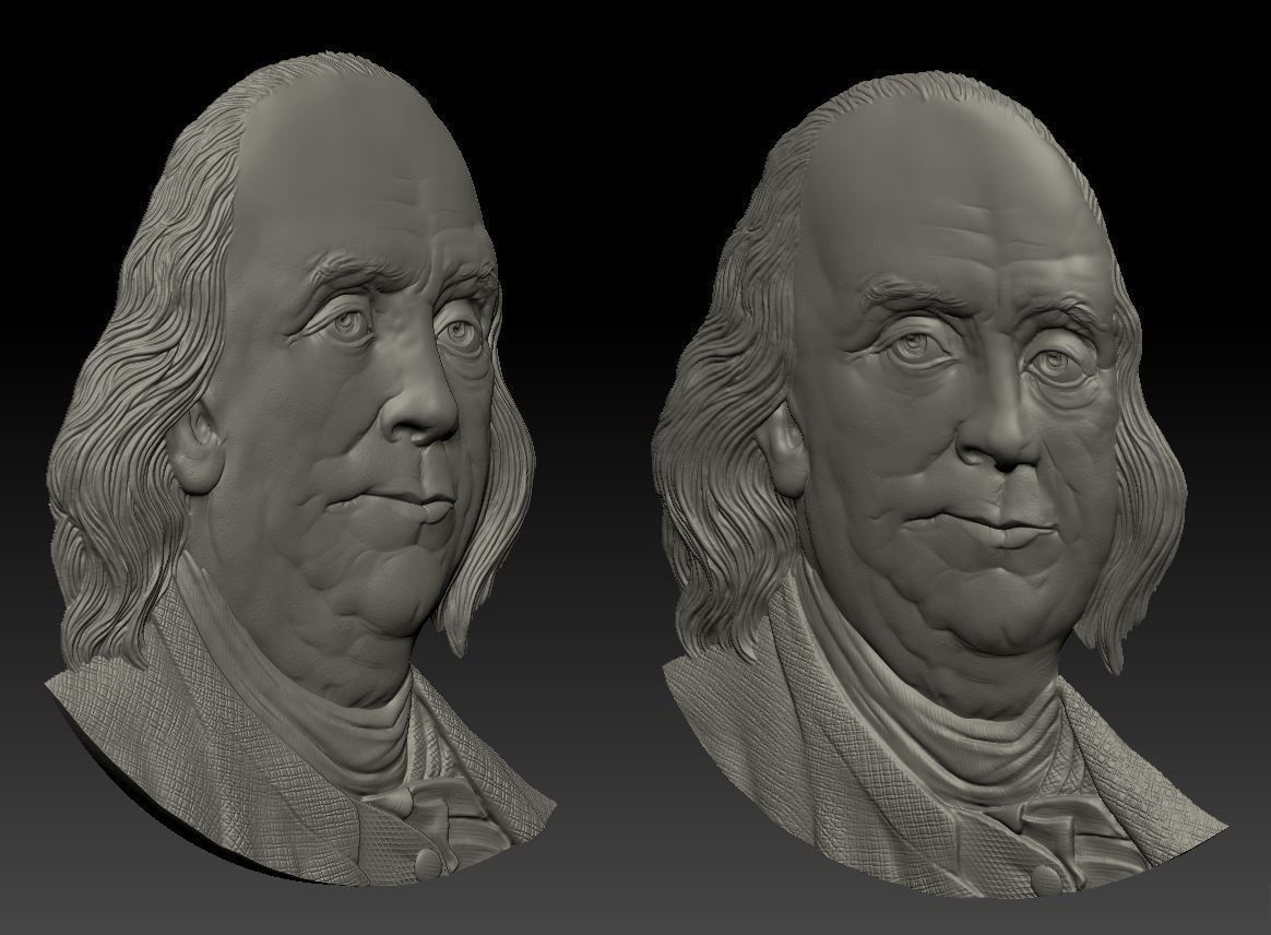 Benjamin Franklin - portrait - 2022 3D model 3D printable | CGTrader
