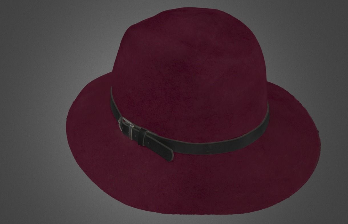 red hat fashion 3D model | CGTrader