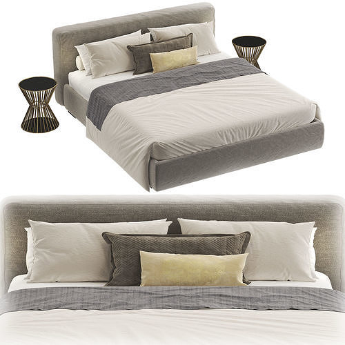 RH Modena Bed 3D model | CGTrader