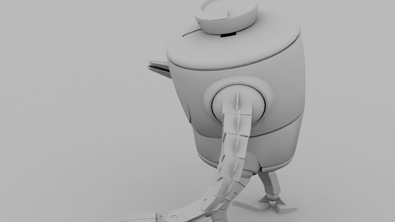 PIXAR VILLAIN ROBOT rigged - animated character 3D model animated ...