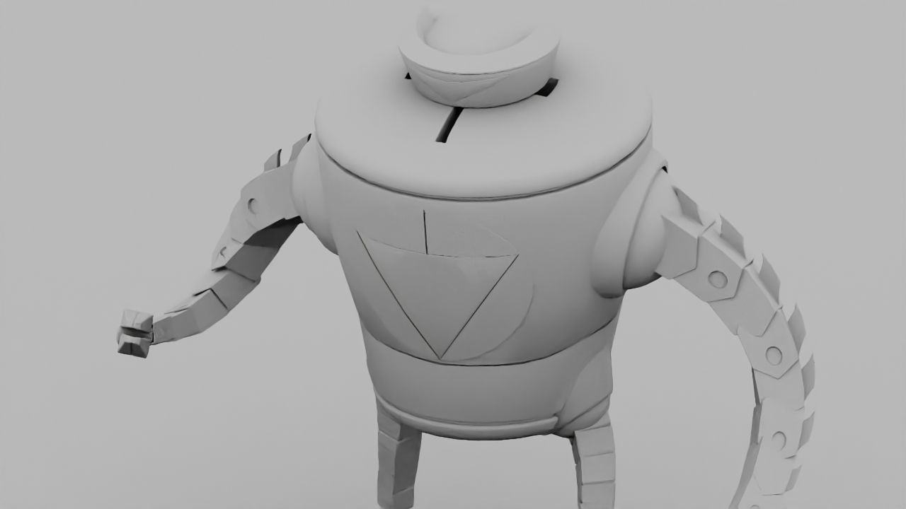PIXAR VILLAIN ROBOT rigged - animated character 3D model animated ...