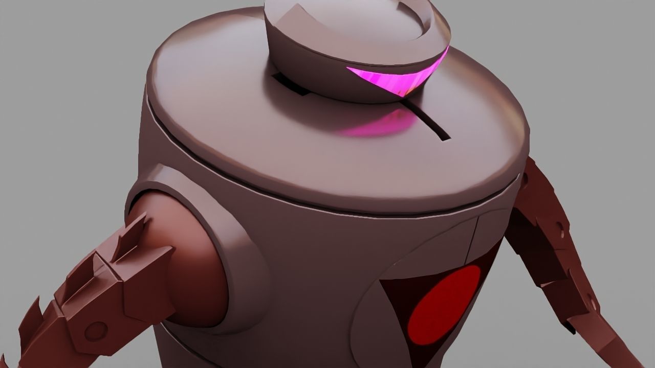 PIXAR VILLAIN ROBOT rigged - animated character 3D model animated ...