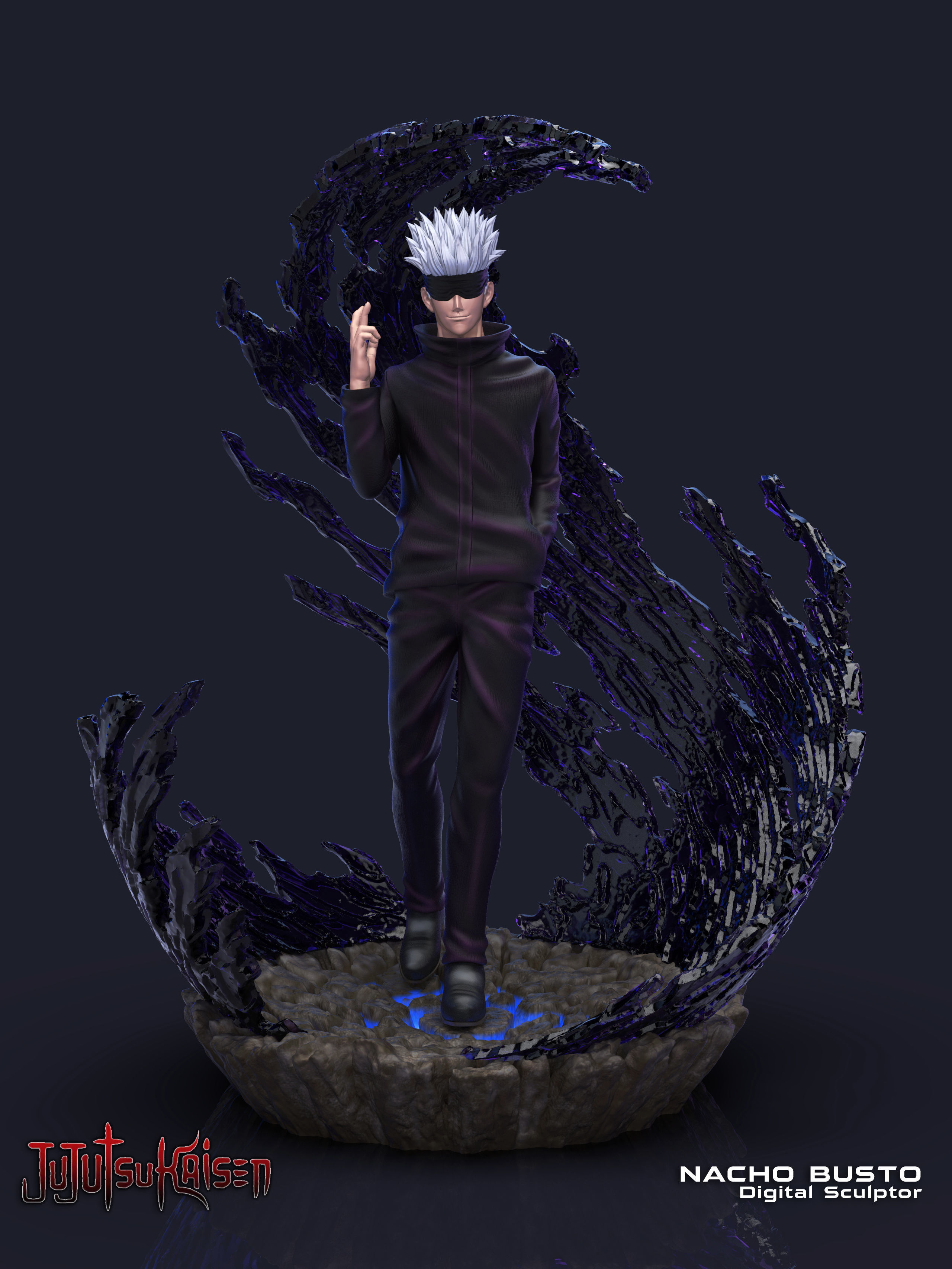 Satoru Gojo - Jujutsu Kaisen for 3d print model 3D model 3D printable ...