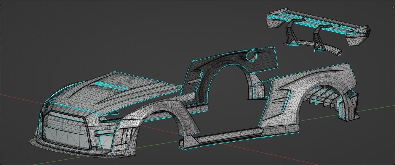 Nissan GTR R35 2017 Robot Craftsman 3D model | CGTrader