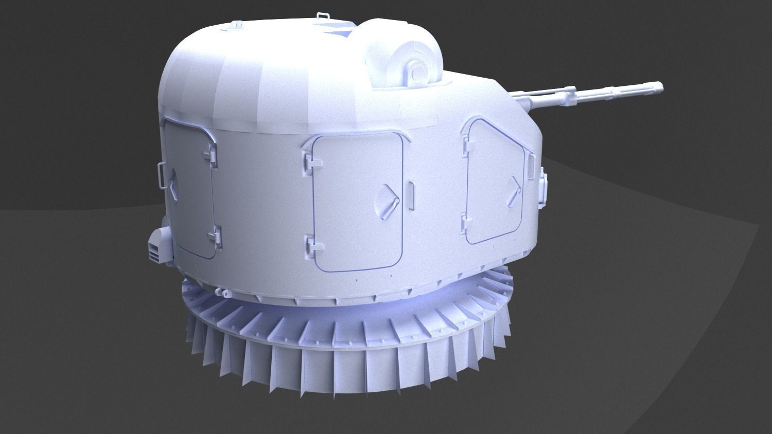 AK-176 naval gun turret 3D model | CGTrader