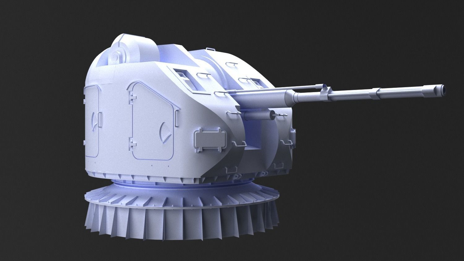 AK-176 naval gun turret 3D model | CGTrader