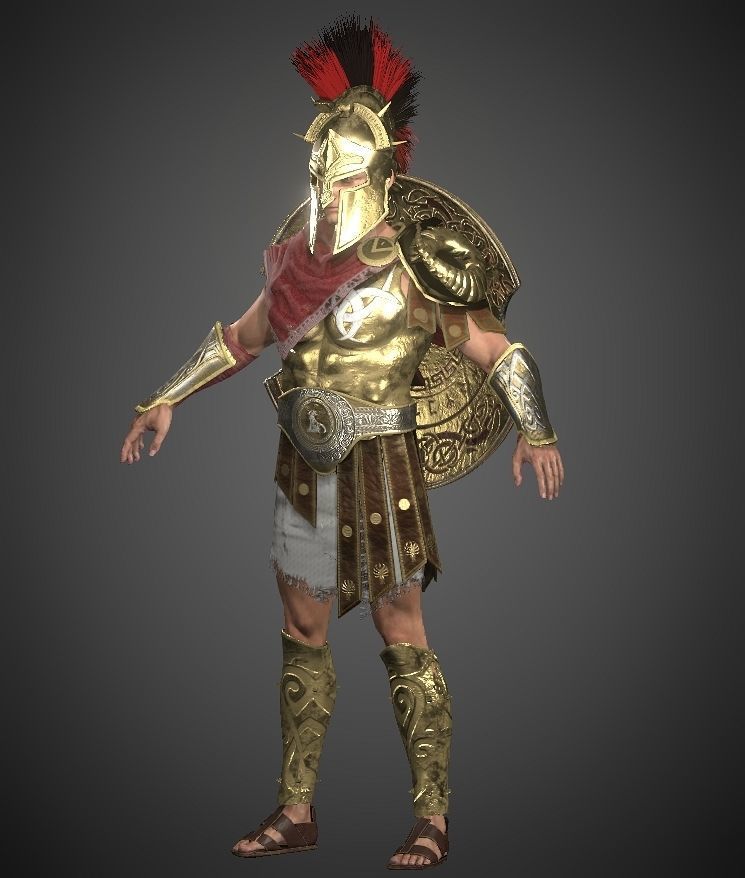 3D model Lord Spartan VR / AR / low-poly | CGTrader