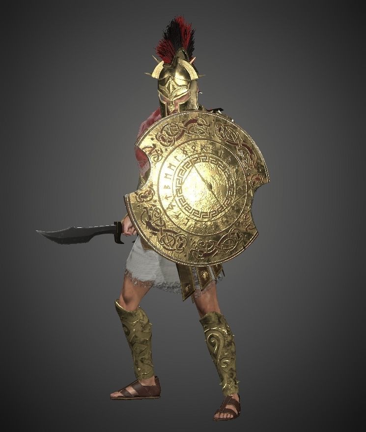 3D model Lord spartan VR / AR / low-poly | CGTrader