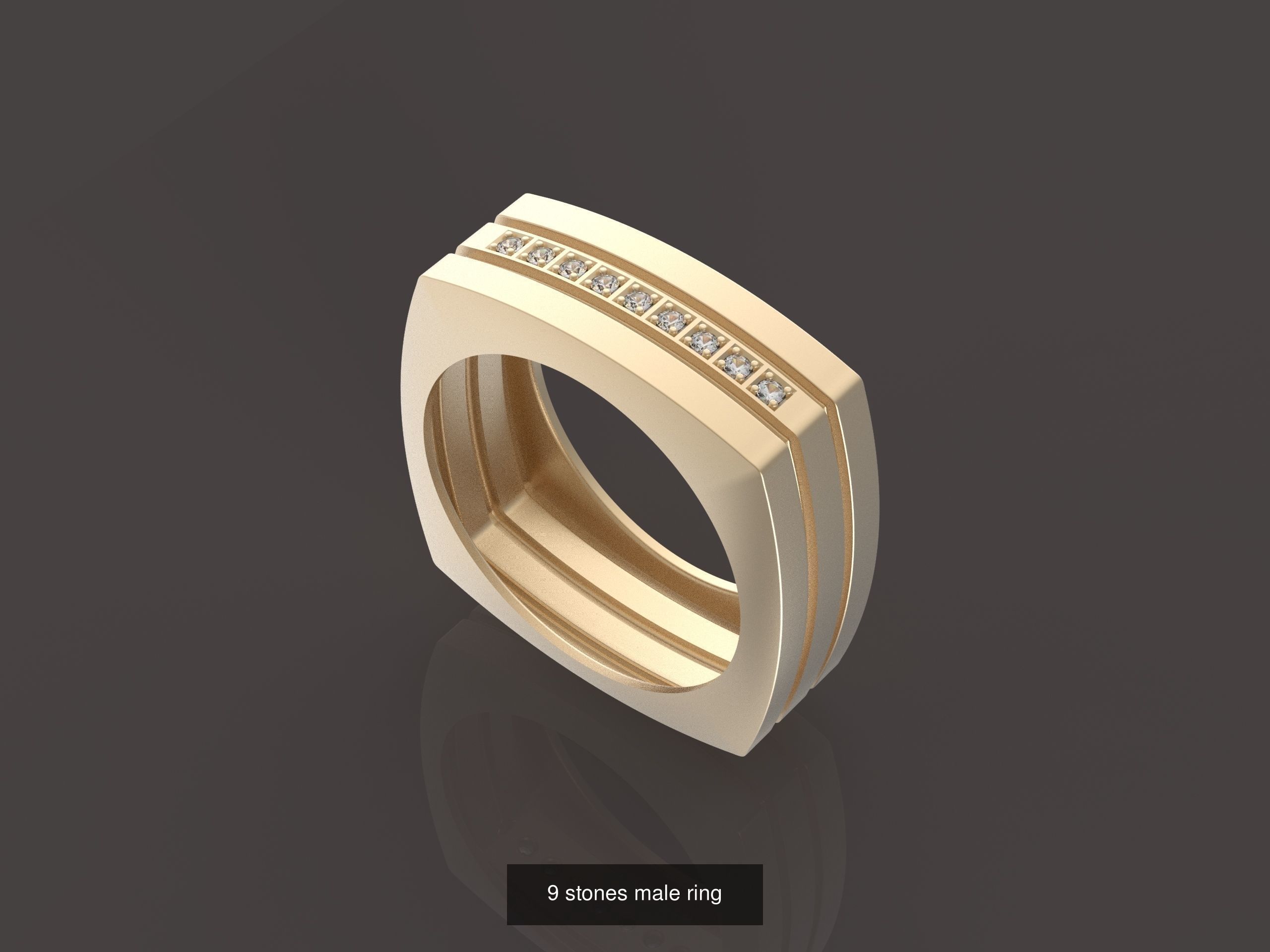 Male rings Set 3D Model Collection | CGTrader