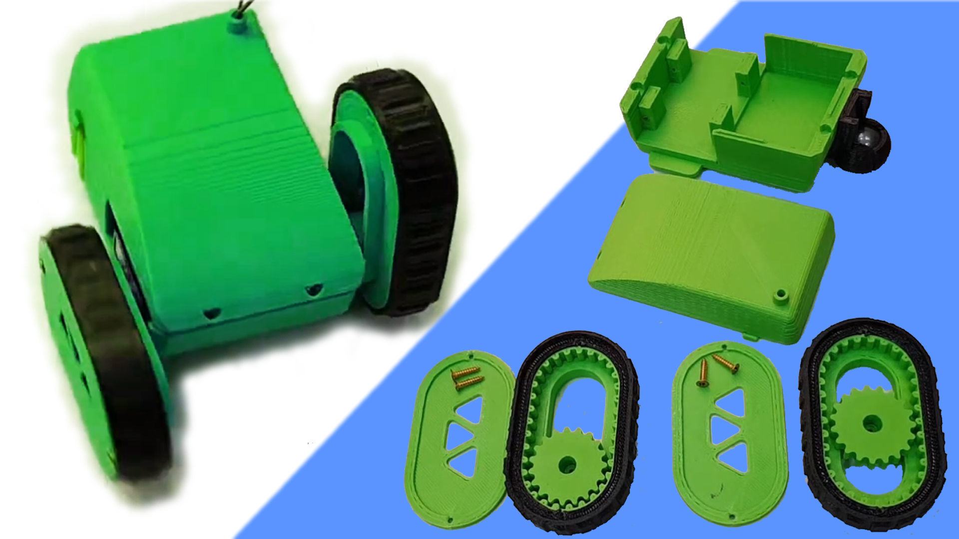 Crawling Robot V1 3D model 3D printable | CGTrader