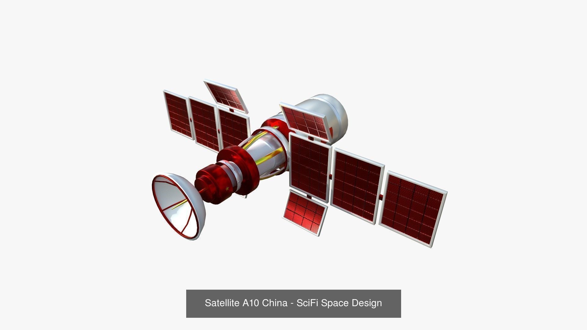 10 Satellites Colors Textures A Collection - SciFi Space Design | CGTrader