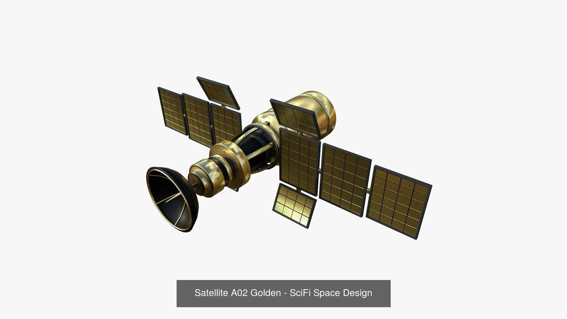 10 Satellites Colors Textures A Collection - SciFi Space Design | CGTrader