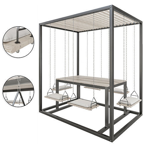 swing table 3D model | CGTrader
