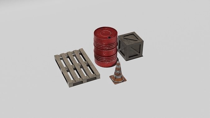 3D model Props barrel VR / AR / low-poly | CGTrader