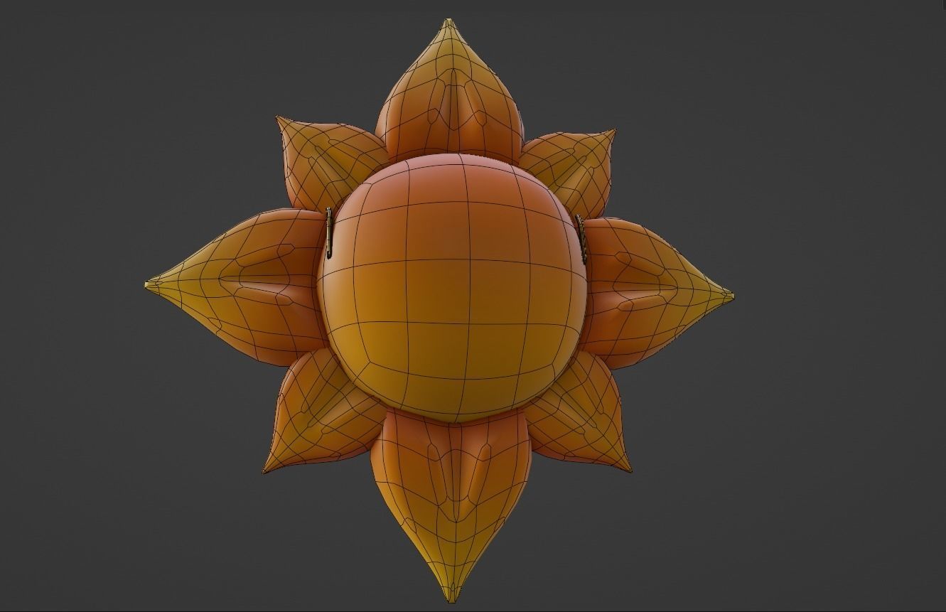 Cartoon Sun 3D model | CGTrader
