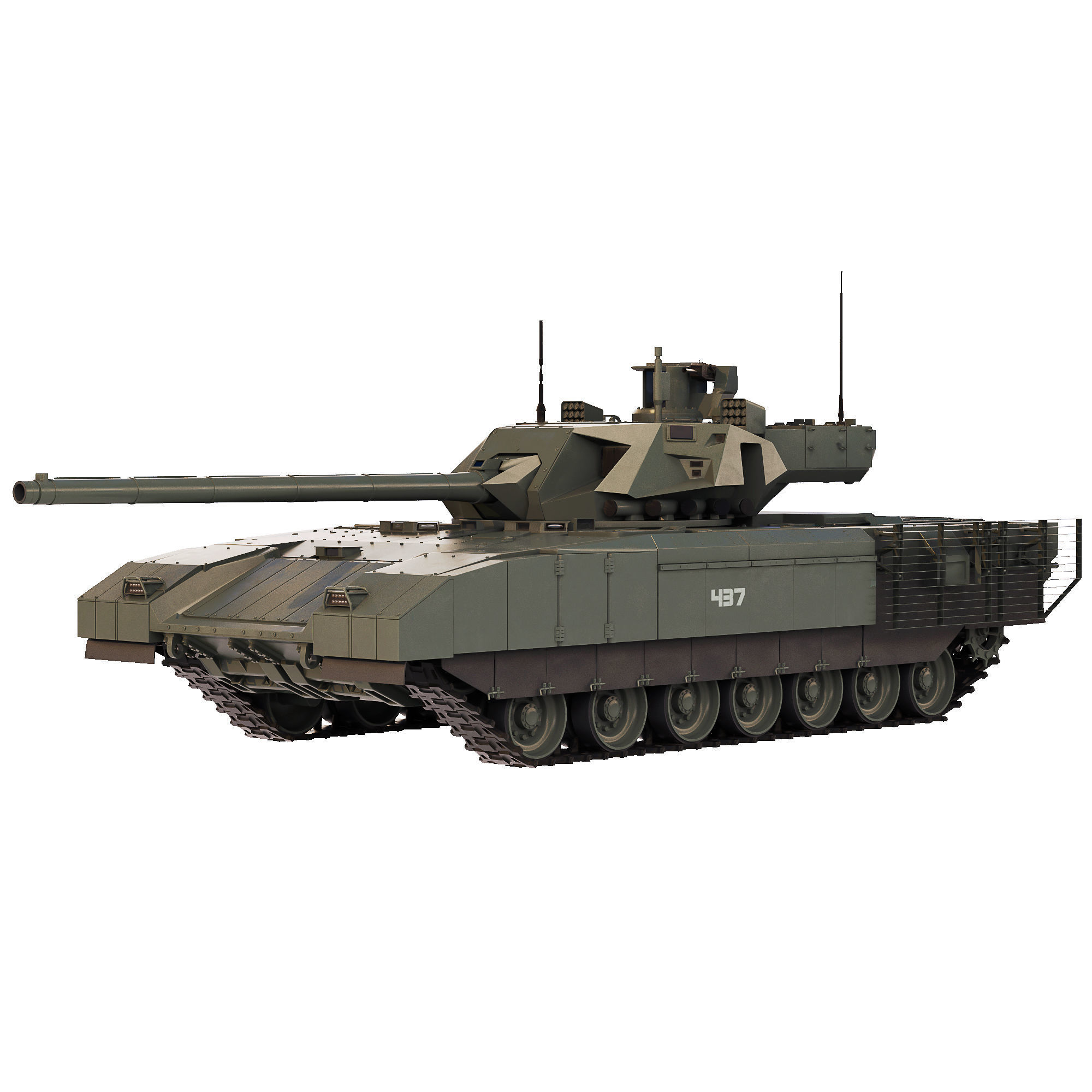 Tank T-14 Armata 2021 3D model | CGTrader