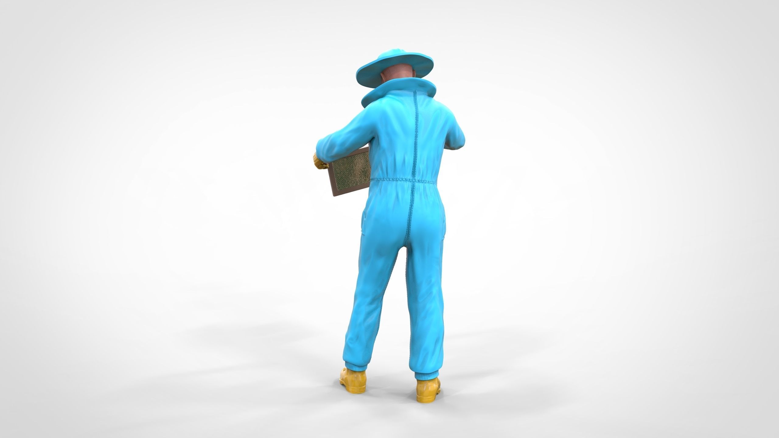 N1 Beekeeper with apiary 3D model 3D printable | CGTrader