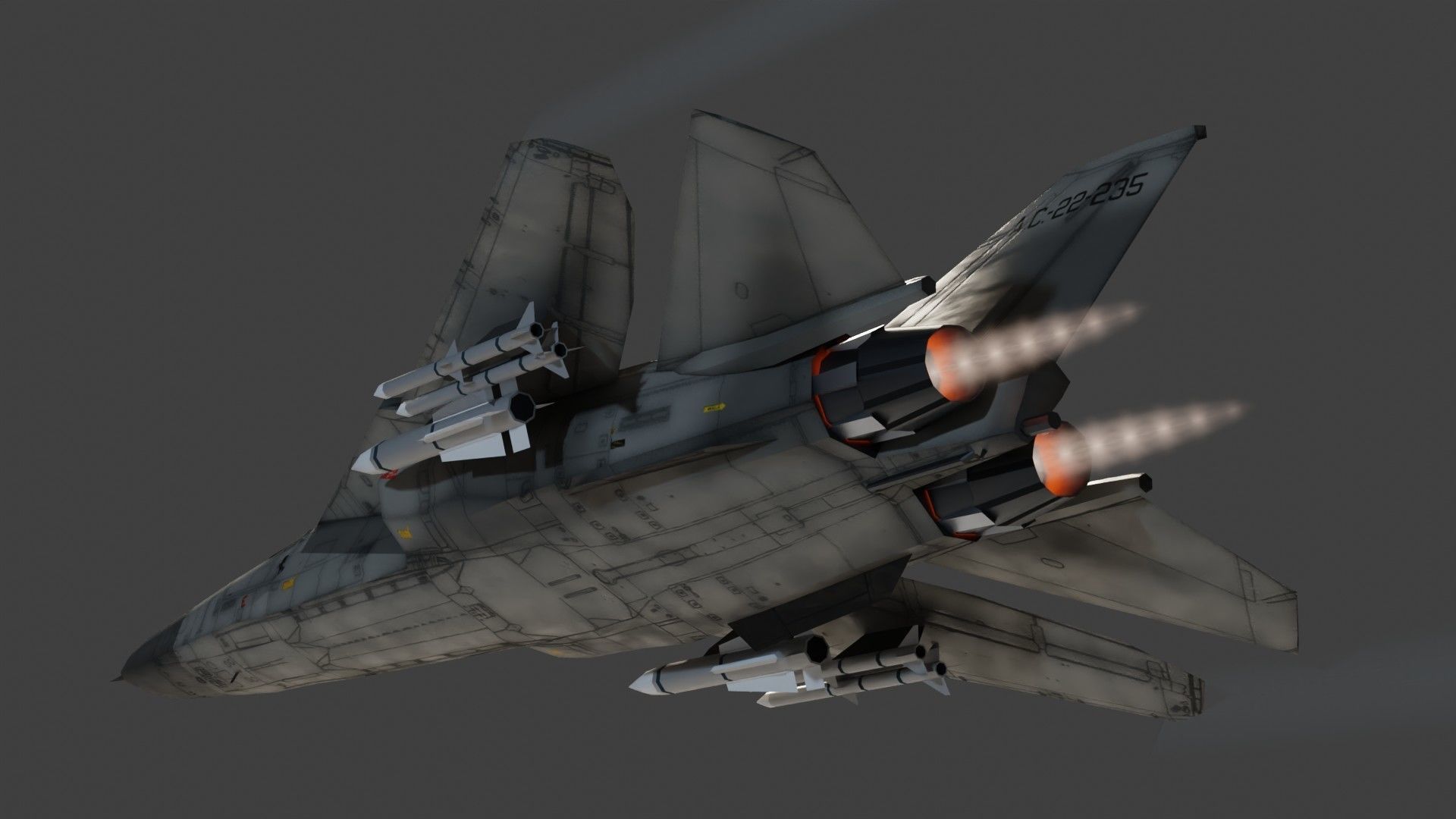 3D model General Dynamics F-111 Aardvark jet fighter VR / AR / low-poly ...